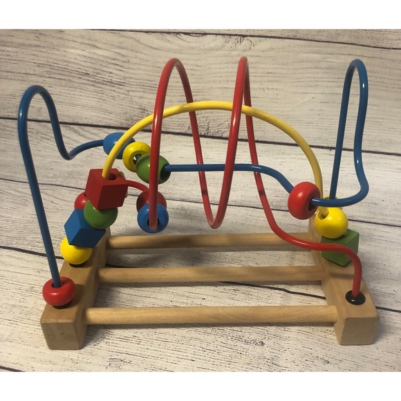 beluga | Toys | Beluga Baby Wooden Bead Maze | Poshmark